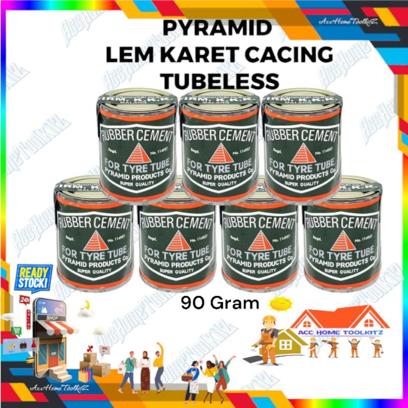 Jual RUBBER CEMENT LEM KARET CACING TUBELESS KARET TAMBAL TIP TOP ...