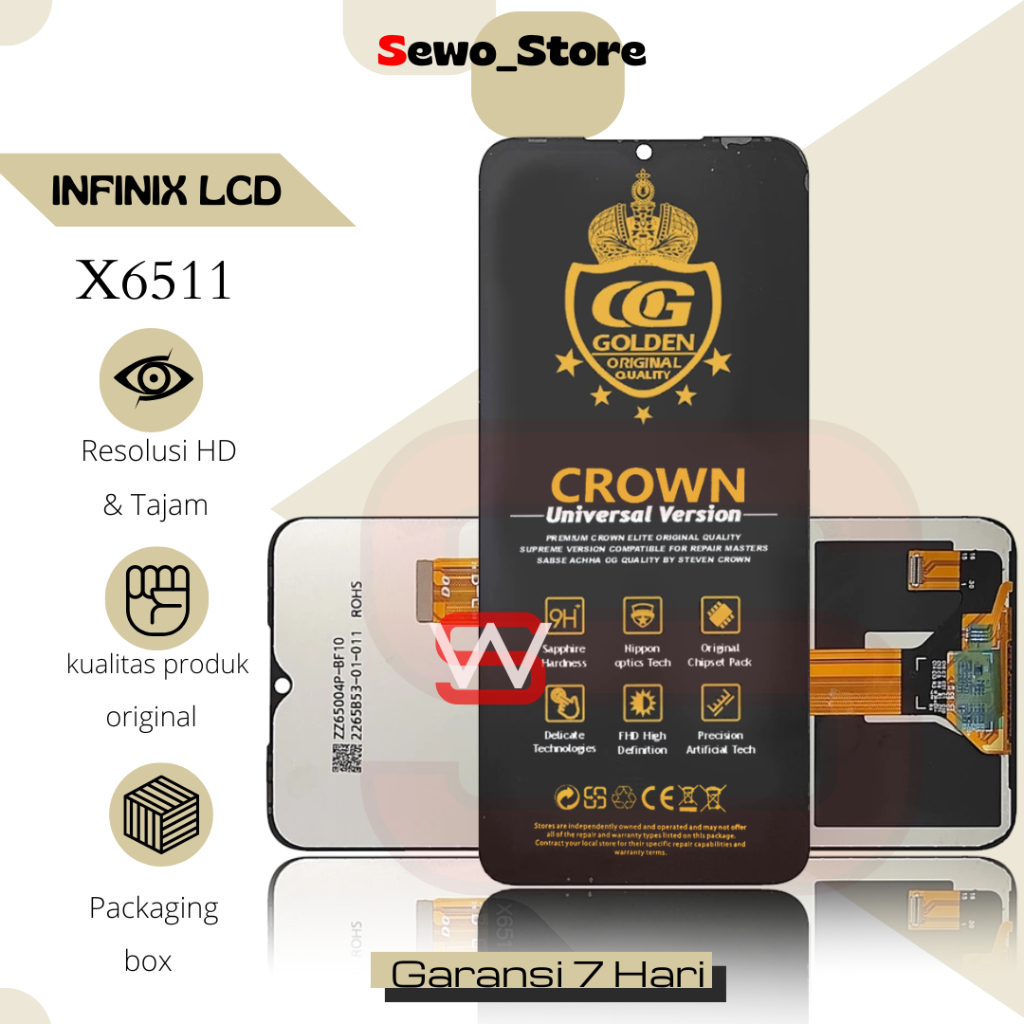 Jual LCD TOUCHSCREEN INFINIX SMART 6 / X6511 / X6511B / X6511E ORIGINAL ...