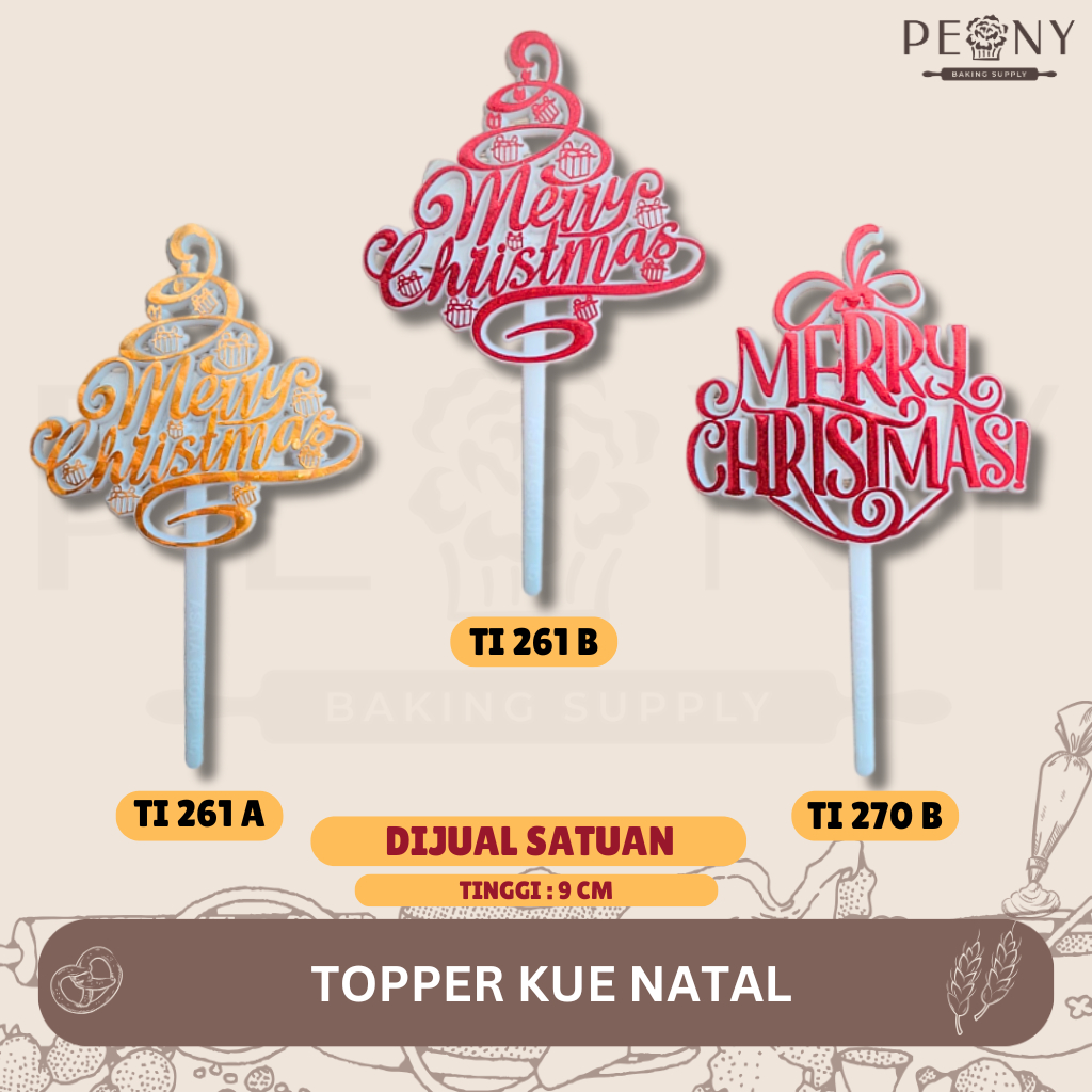 Jual TOPPER KUE NATAL / TOPPER KUE TEMA NATAL / TOPPER FOR CHRISTMAS ...