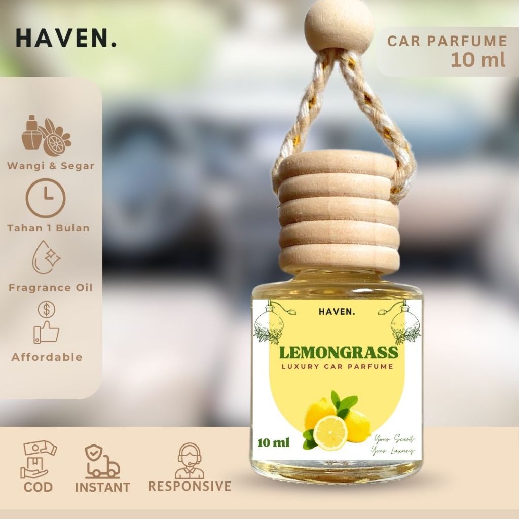 Jual HAVEN PARFUM MOBIL LEMONGRASS 10 ML - PARFUM MOBIL DAN RUANGAN ...