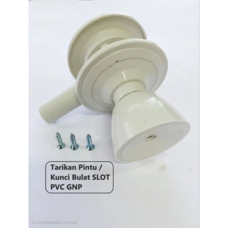 Jual Tarikan Pintu PVC Kunci Bulat SLOT KAMAR MANDI WC Pegangan gagang ...