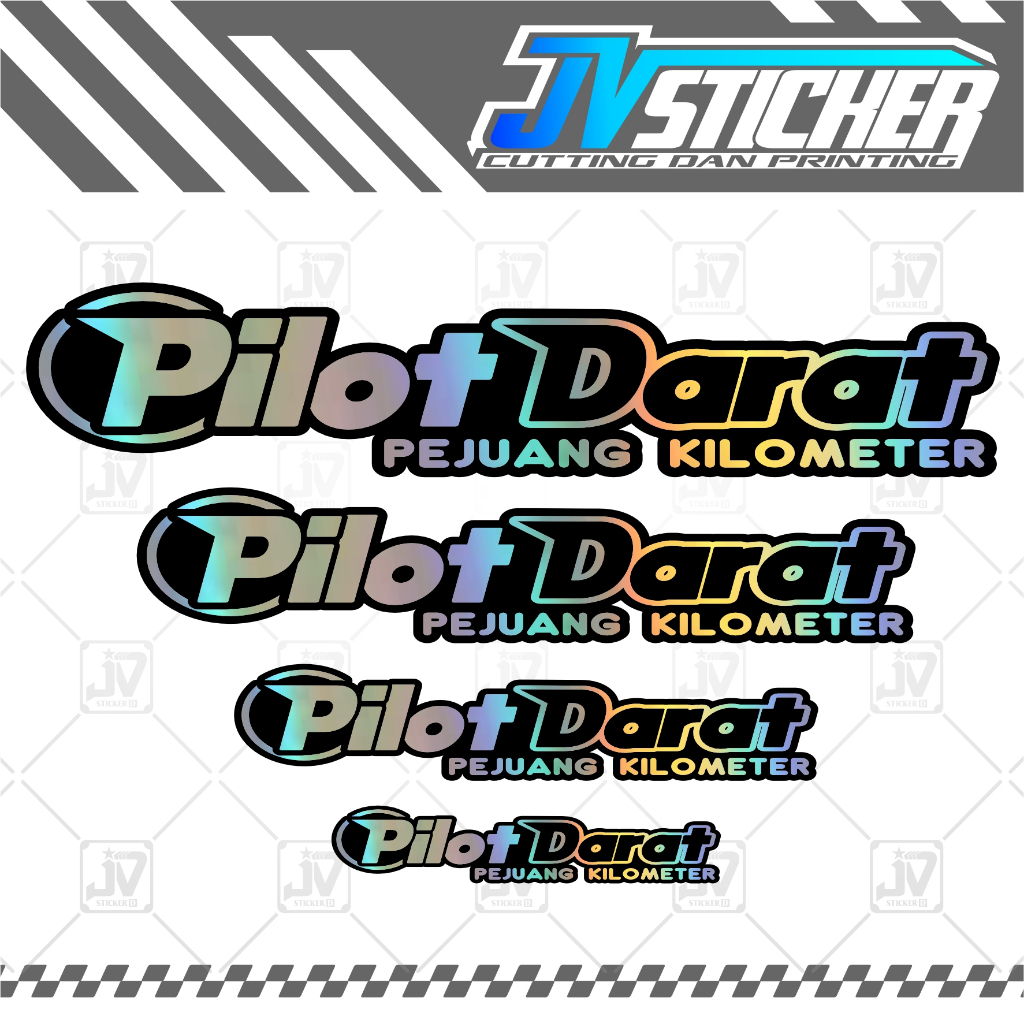 Jual STIKER Pilot Darat CUTTING STICKER MOBIL KACA VARIASI HIASAN TRUCK ...