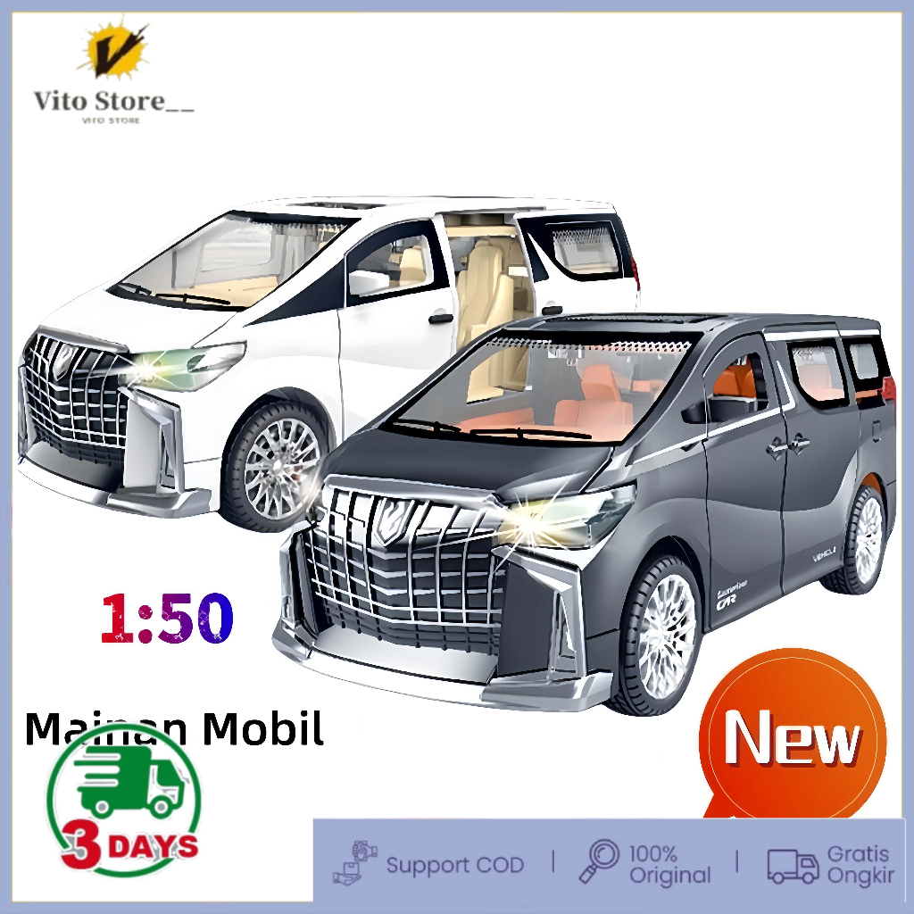 Jual (COD) Simulasi Paduan Mainan Mobil Alphard Diecast Alphard Mobil ...
