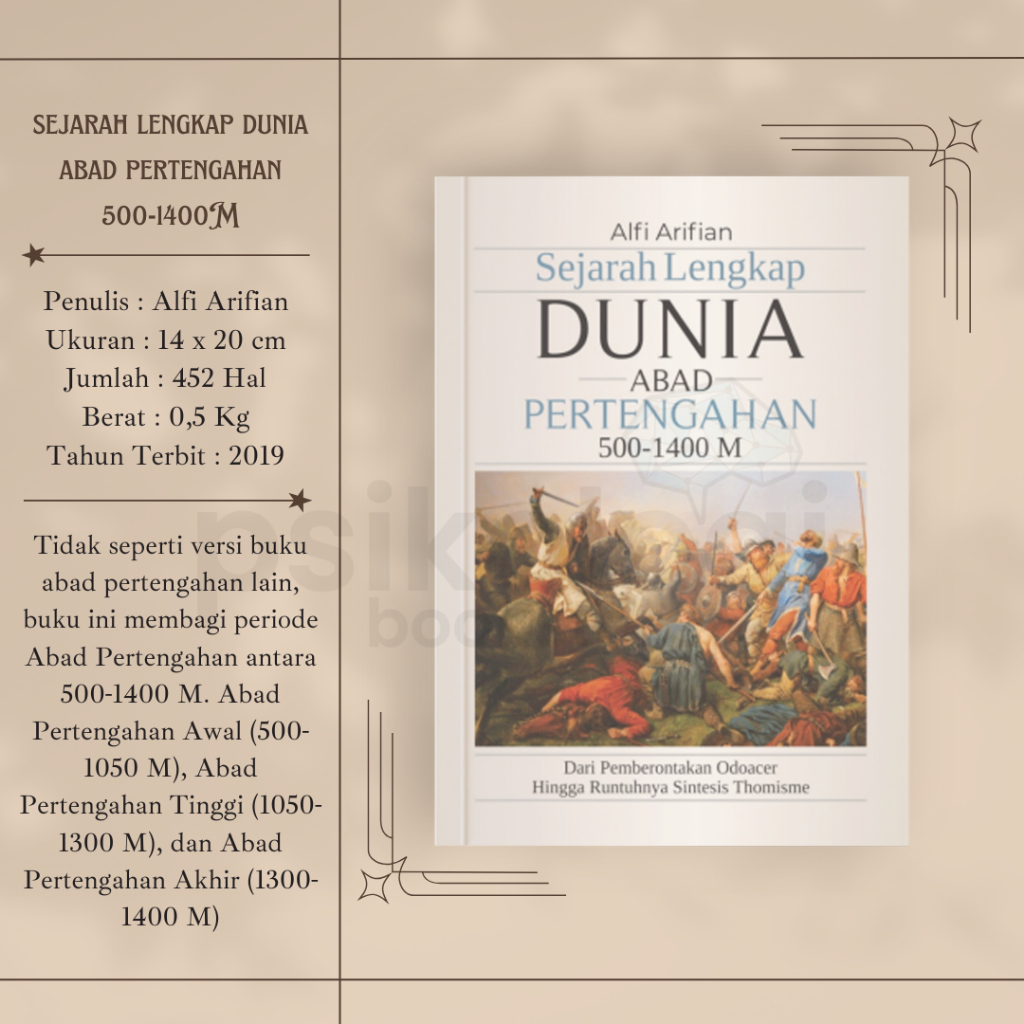 Jual Buku Sejarah Lengkap Dunia Abad Pertengahan 500-1400 M - Thomisme ...