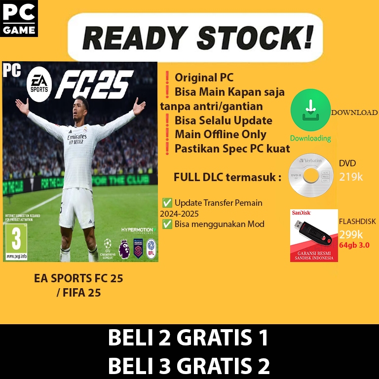 Jual EA sports FC 25 / FIFA 25 / FIFA 2025 PC Original | Shopee Indonesia