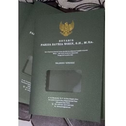 Jual Cover Akta Notaris Garuda Gold Dark Green White - Keren | Shopee ...