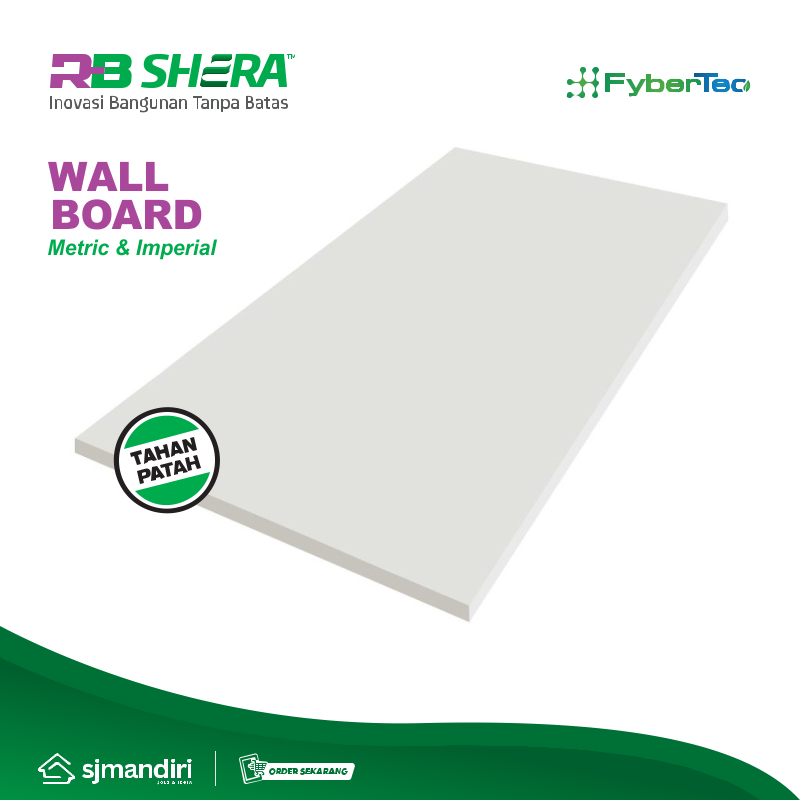 Jual RB SHERA Wall Board Metric Board Papan Silikat Fiber Cement ...