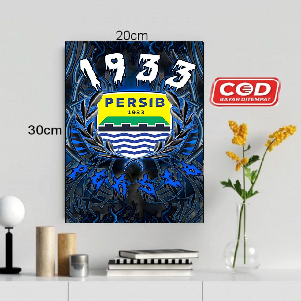 Jual Hiasan dinding persib bandung/poster persib bandung/hiasan dinding ...