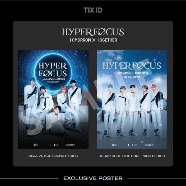 Jual HYPERFOCUS : TOMORROW X TOGETHER VR CONCERT x Cinepolis Official Poster | Shopee Indonesia