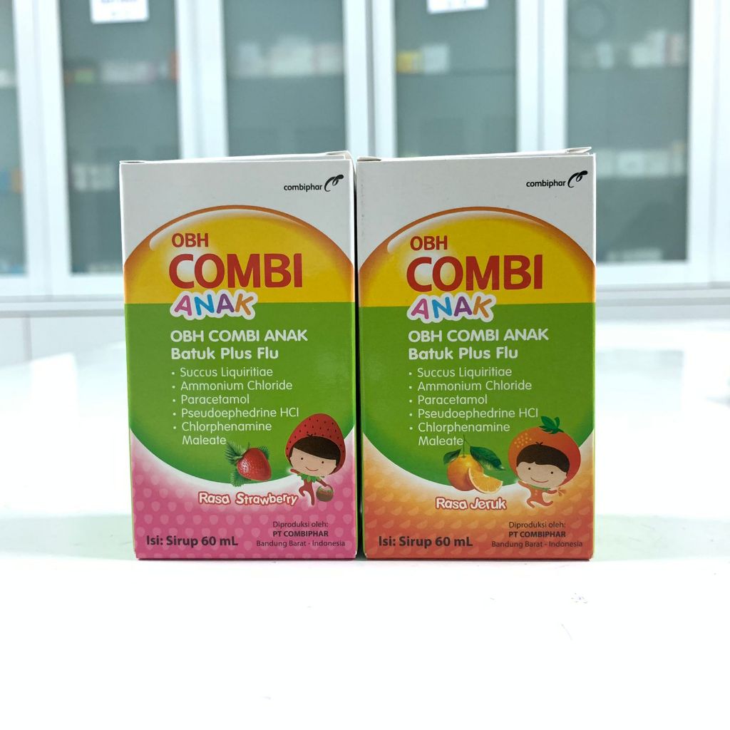 Jual OBH COMBI Batuk Plus Flu Anak - Obat Panas, Pilek, Batuk Berdahak ...