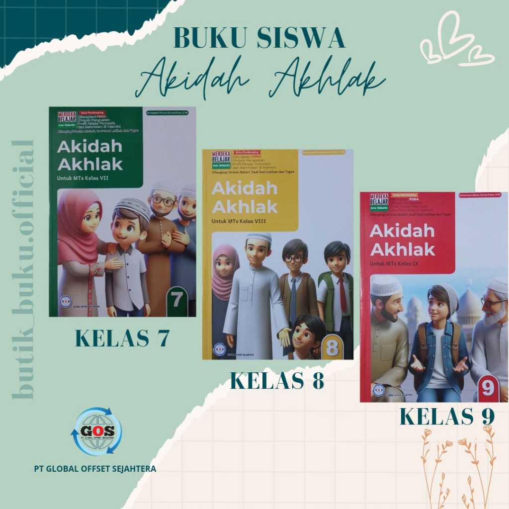Jual BUKU SISWA AKIDAH AKHLAK KMA 450 TERBARU KELAS 7,8,9 KURIKULUM PENGGERAK-MERDEKA SMP/MTS ...