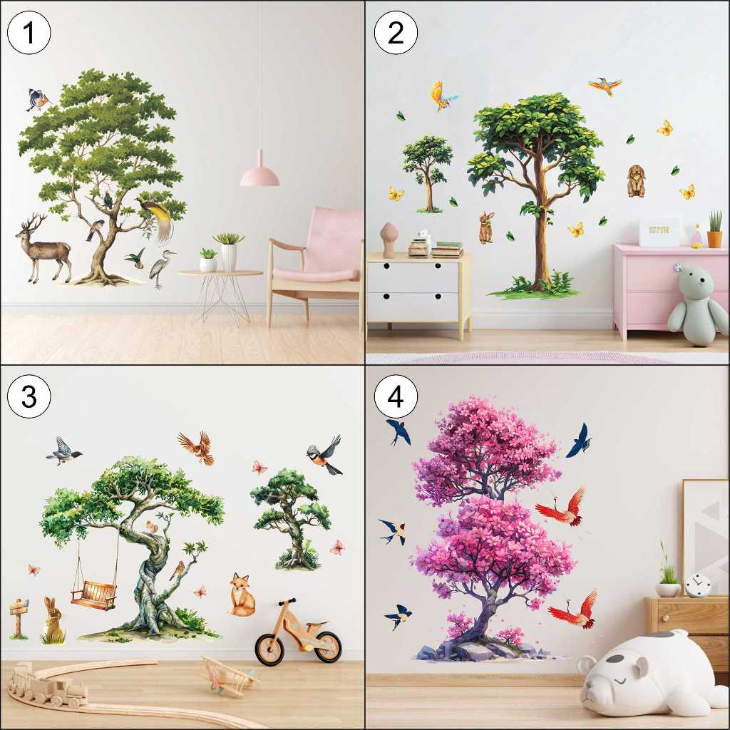 Jual Semesta Wall Sticker Pohon Stiker Dinding Wallsticker SMST ...