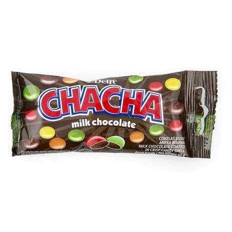 Jual CHACHA MILK CHOCOLATE 35gr DELFI PERMEN COKELAT COKLAT WARNA WARNI ...
