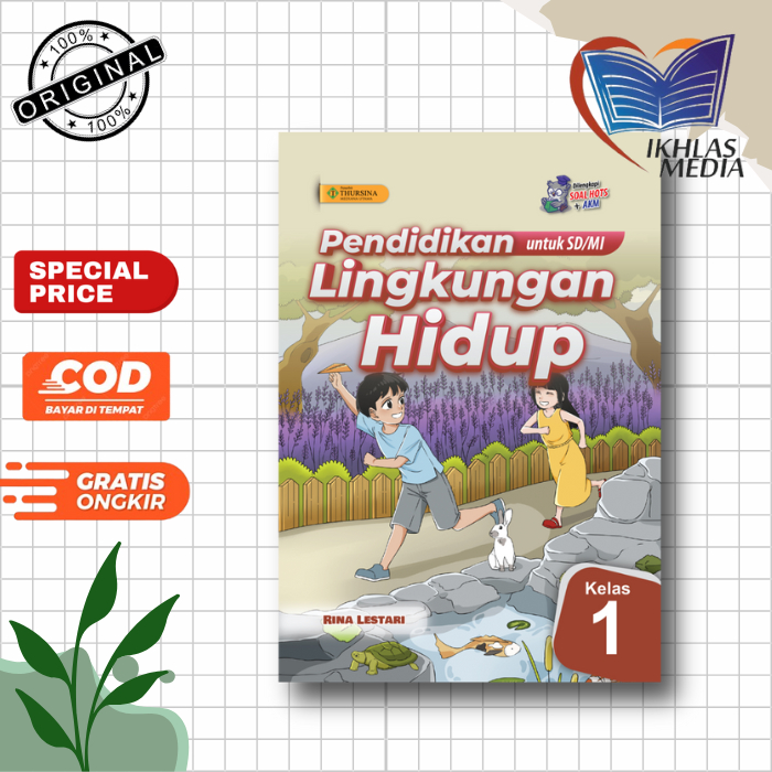 Jual Buku PLH Kelas 1 SD Buku Pendidikan Lingkungan Hidup Penerbit Thursina | Shopee Indonesia
