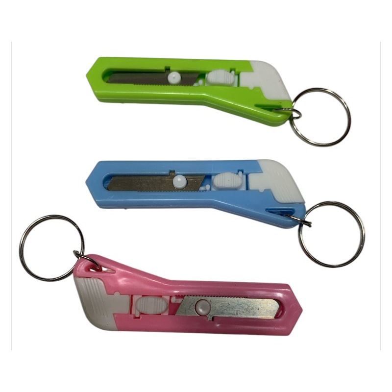 Jual Cutter Kater Gantungan warna hijau biru 7 cmu | Shopee Indonesia