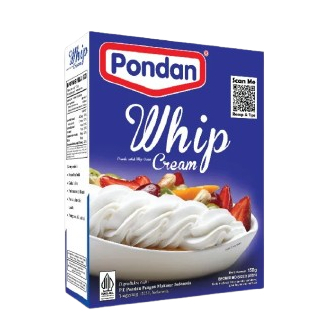 Jual Pondan Whip Cream 150gr | Pondan Premiks Whip Cream Bubuk | Pondan ...