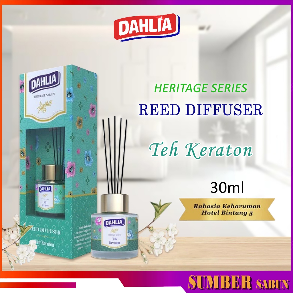 Jual Dahlia Reed Diffuser Pengharum Ruangan Teh Keraton Pengharum Ruang ...