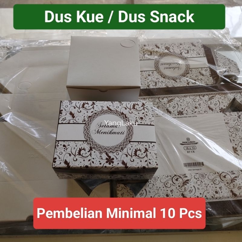 Jual Dus Kue , Box Snack , Dus snack batik dan Polos | Shopee Indonesia