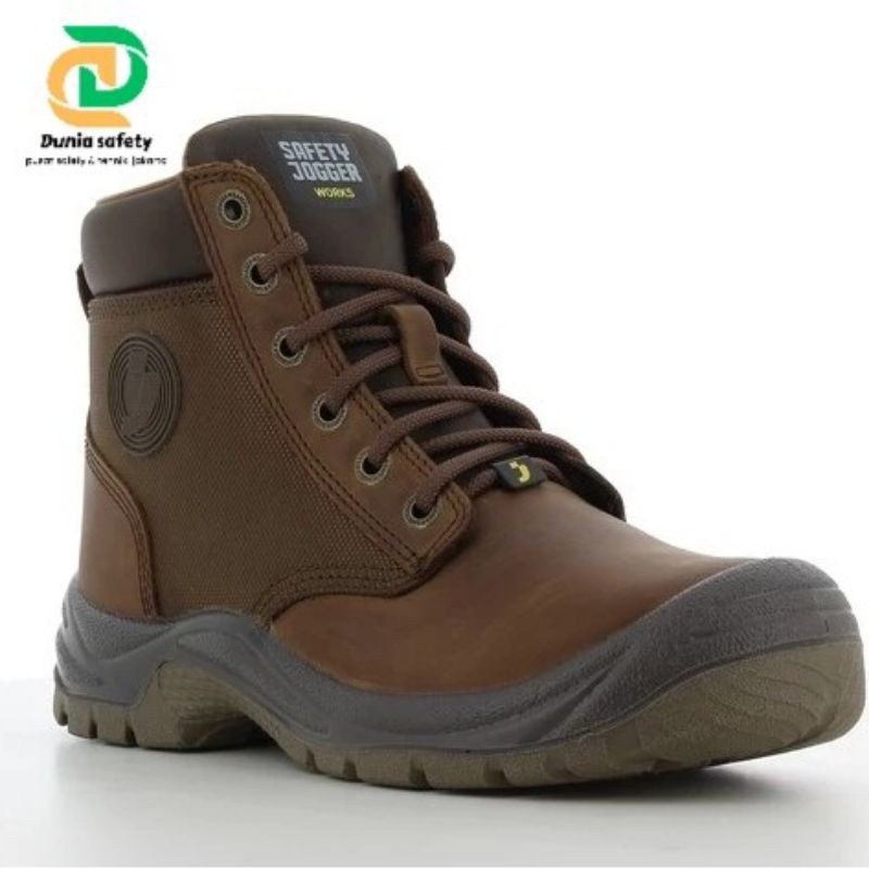Jual Sepatu Safety Jogger Dakar S3 Brown (Coklat) | Shopee Indonesia