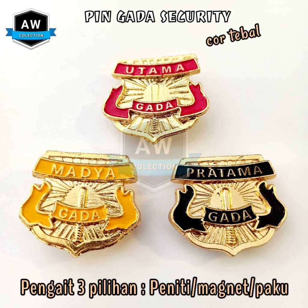 Jual Pin Gada Pratama / madya / utama security Satpam Model COR Premium ...