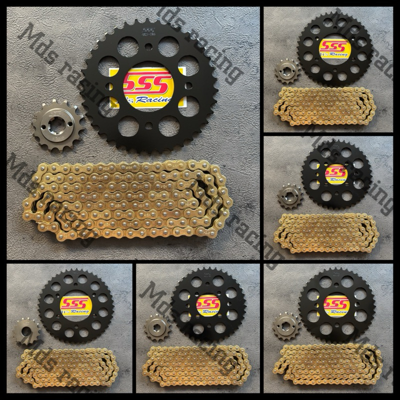 Jual Gear Set SSS Original 415 Tipis STEEL BLACK Mxking, Byson, Vixion New, Old, NvL, Nva ...