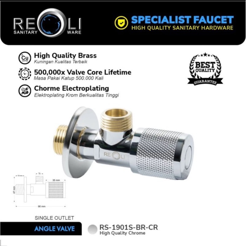 Jual keran stop / stop kran shower cabang F dan stop keren shower ...