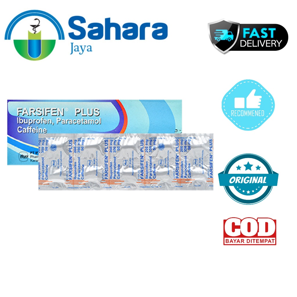 Jual [SJ] Farsifen Plus Strip isi 10 Tablet - Paracetamol Ibuprofen ...