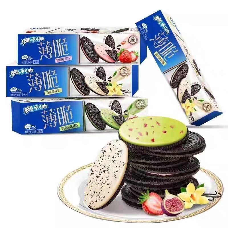 Jual Oreo Thins varian : Vanilla Cookies / Matcha Fig / Strawberry ...