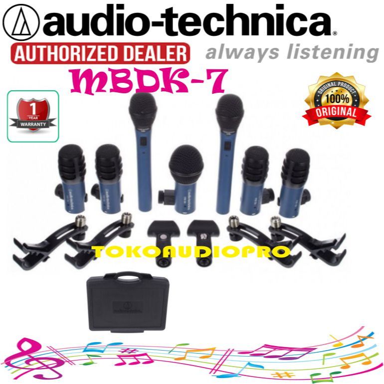 Jual Audio Technica MB/DK7 Microphone Drum Set MBDK-7 MB-DK7 | Shopee ...