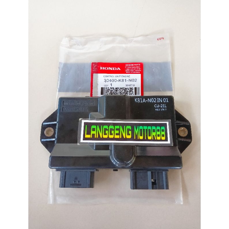 Jual ECU ENG CONTROL HONDA BEAT POP/BEAT STREET/BEAT ESP/K81A-N02 IN 01 ...