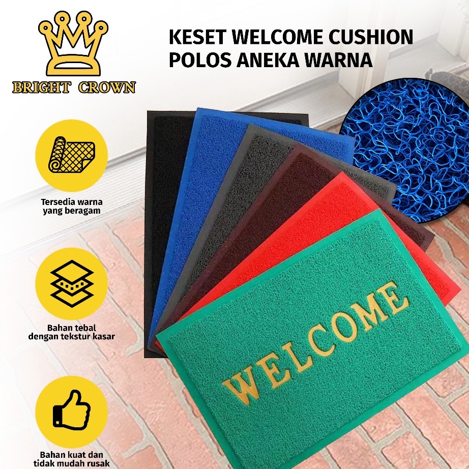 Jual READY GAN Bright Crown Keset WELCOME Tebal Premium 4 x 6cmKeset ...