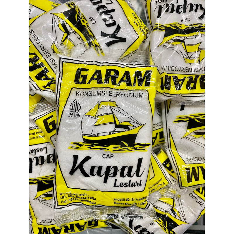 Jual GARAM KAPAL BERYODIUM 200gr HALAL AMAN SEHAT SIPP DIJAMIN JADI ...