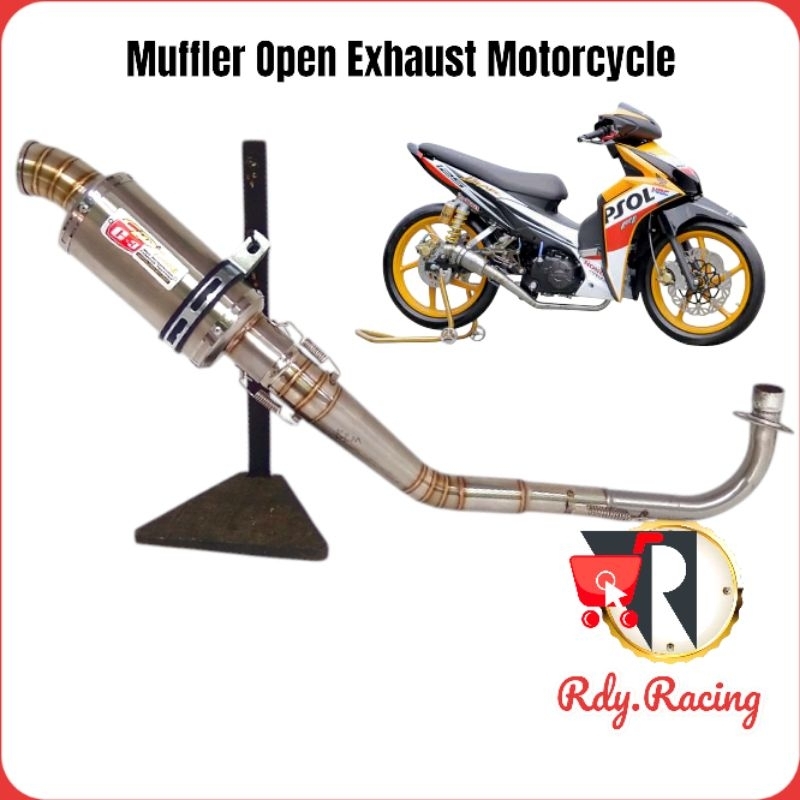 Jual Open Muffler Exhaust Motorcycle, Ekzos Piping Ex5 Mr1 Kriss Srl Crypton Dash110 Wave100 ...