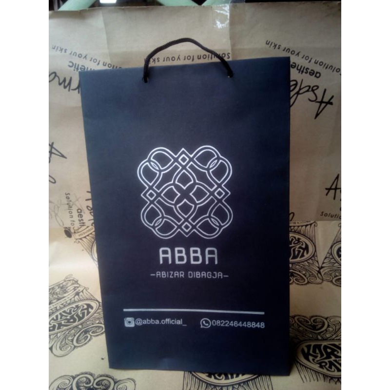 Jual Paperbag Jemani UK pxlxt 18*7.5*24 Free desain | Shopee Indonesia