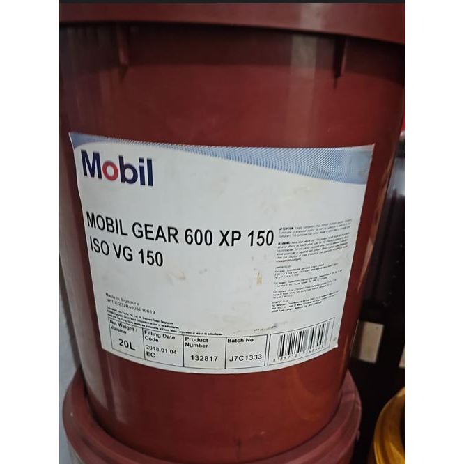 Jual Mobil Gear 600 XP 150 ISO VG 150 Mobilgear 600 kemasan Pail 20 Liter | Shopee Indonesia