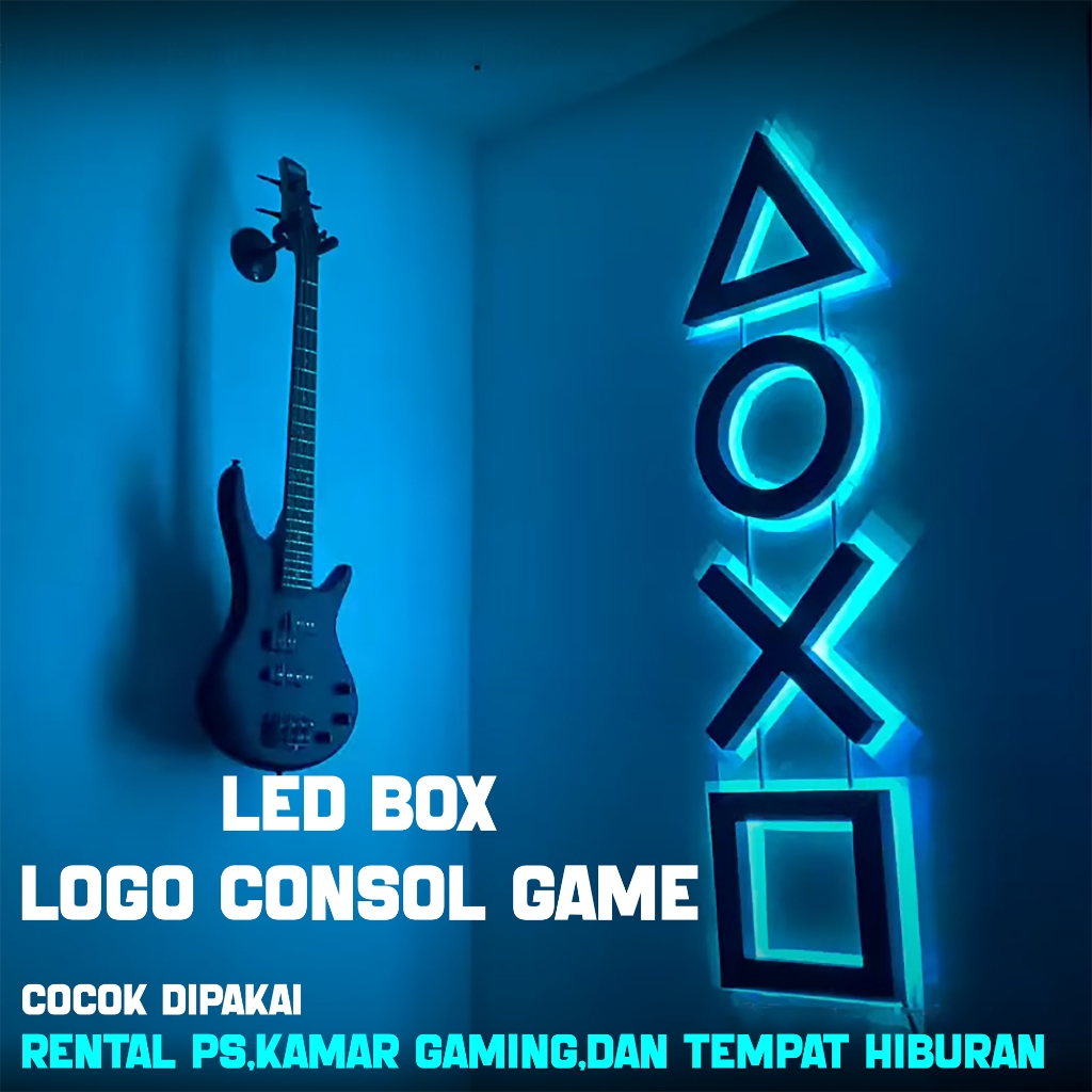 Jual Lampu Efek Visual Logo Playstation Game Dekorasi Kamar Gaming ...