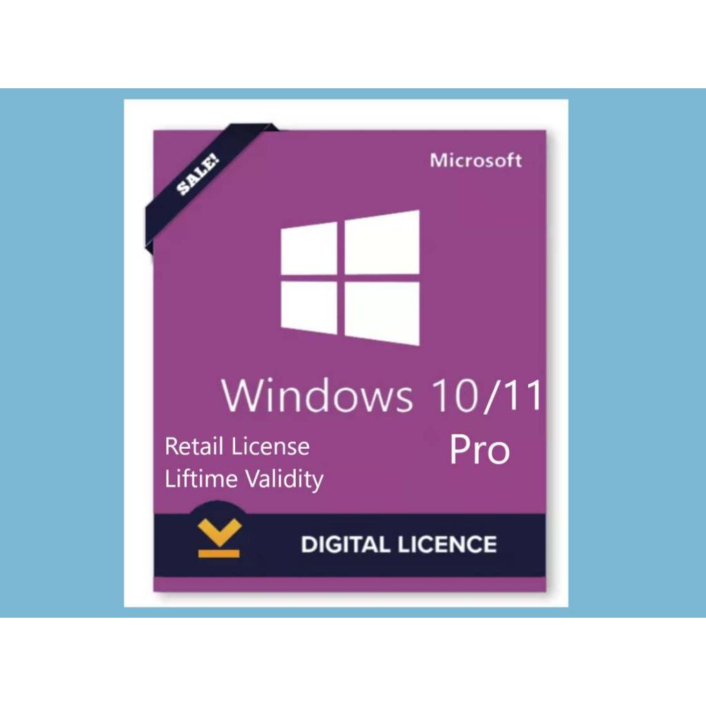 Jual PROMO ORIGINAL Windows 10/11 Pro Retail Digital License - Serial ...