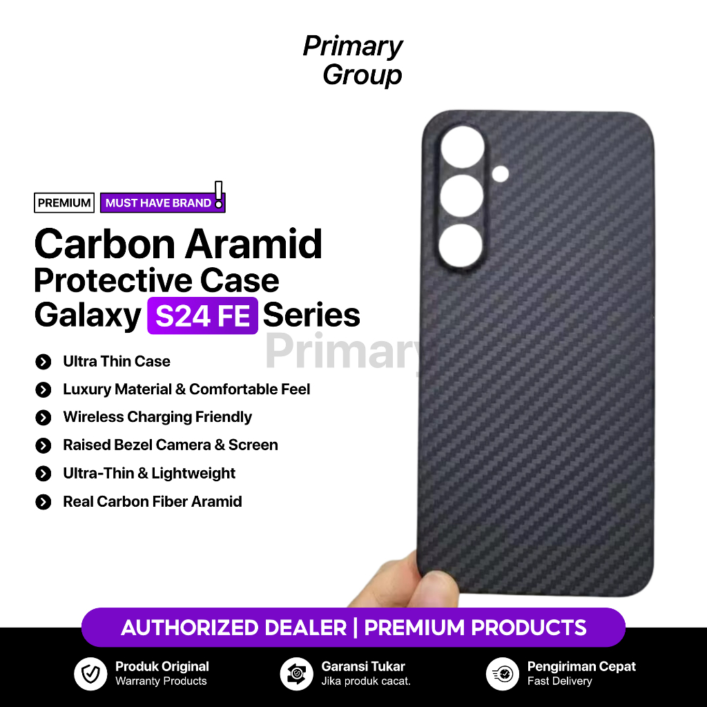 Jual Case Samsung Galaxy S24 FE S24FE Real Aramid Carbon Casing ...