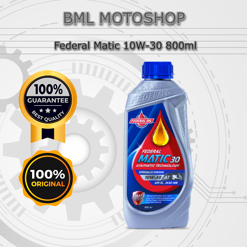 Jual Oli Federal Matic 10W-30 800ml Orisinil Federal Oil Oli Motor Matic Federal Flick 30 Silver ...