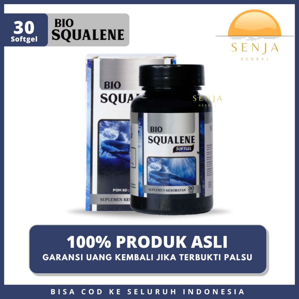 Jual MINYAK HATI IKAN HIU BOTOL PREMIUM - BIO SQUALENE SOFTGEL - 100% ...