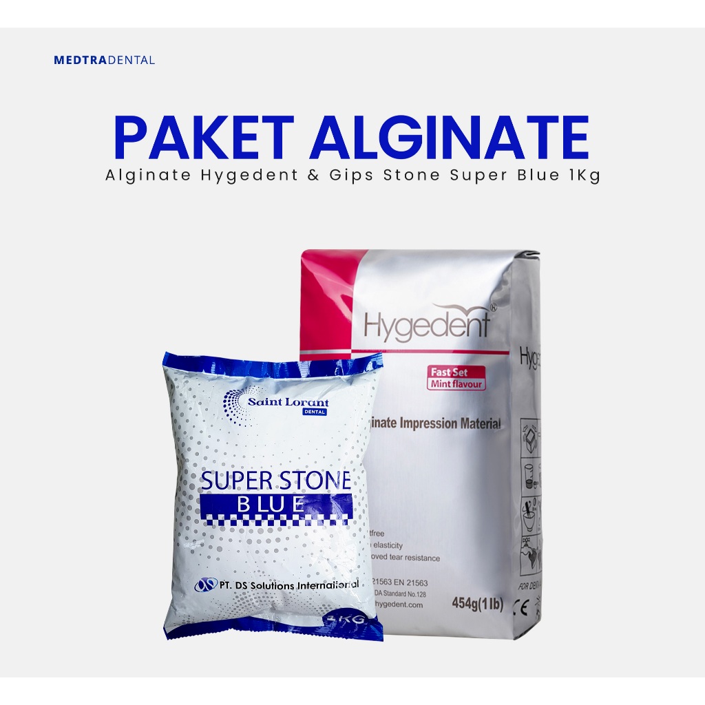 Jual Medtradent - Paket Alginate & Stone Super Blue 1Kg Free Dus Pack ...