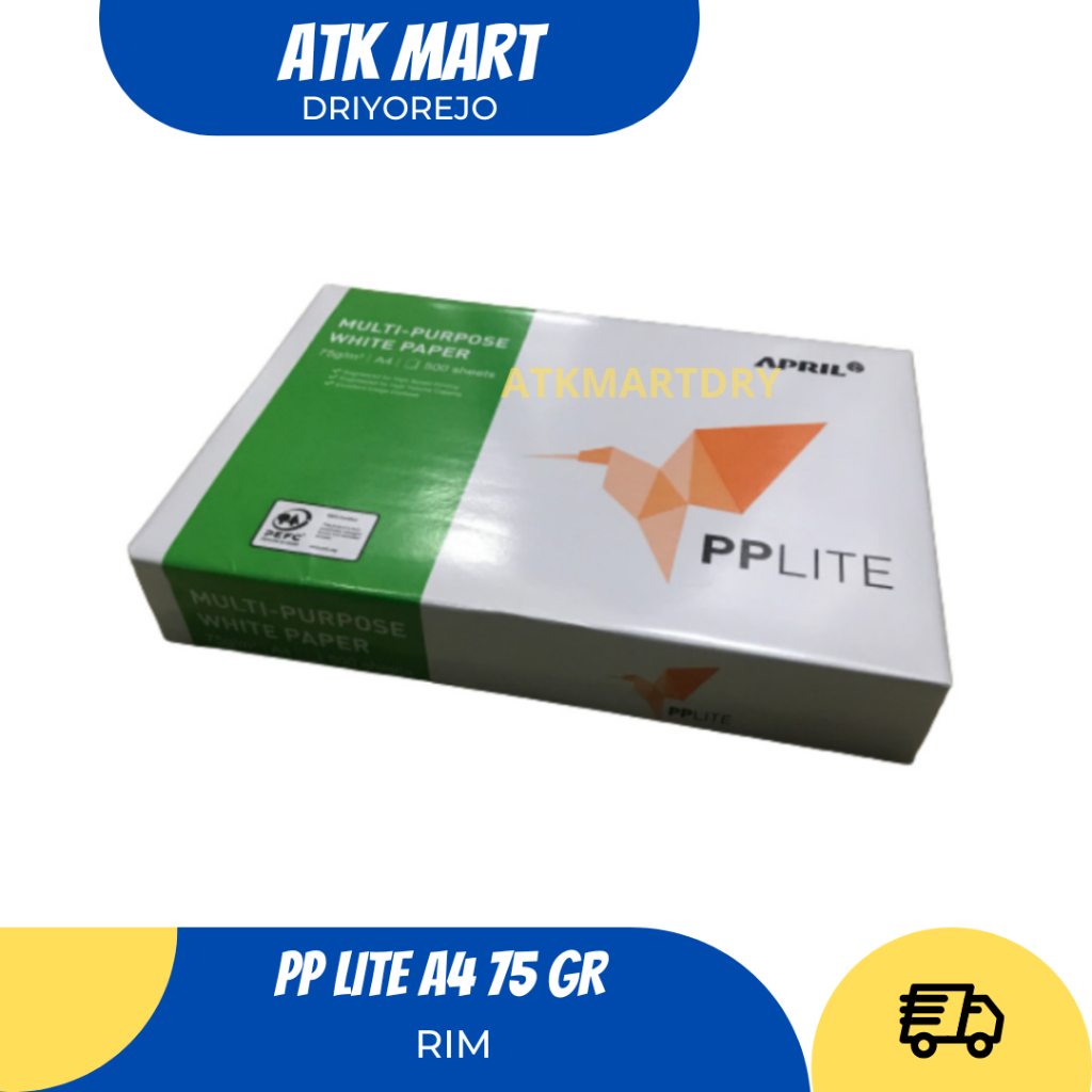Jual KERTAS HVS A4 75 GRAM PP LITE 1 RIM 500 LEMBAR FOTOCOPY PRINTER TERBAIK KANTOR | Shopee ...