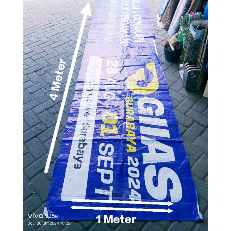 Jual Baleho / Banner ukuran 1x4 Meter | Shopee Indonesia