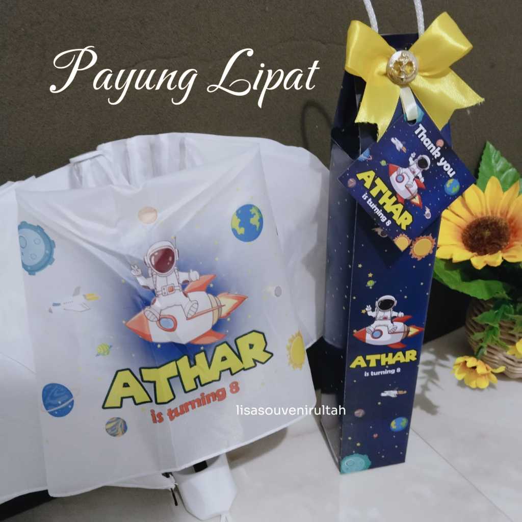 Jual Souvenir Payung Lipat Putih Kemas Box Custom Design Ulangtahun ...