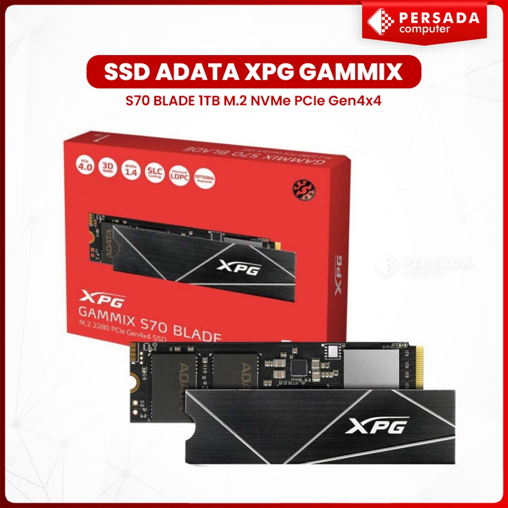 Jual SSD ADATA XPG GAMMIX S70 BLADE 1TB M.2 NVMe PCIe Gen4x4 | Shopee ...