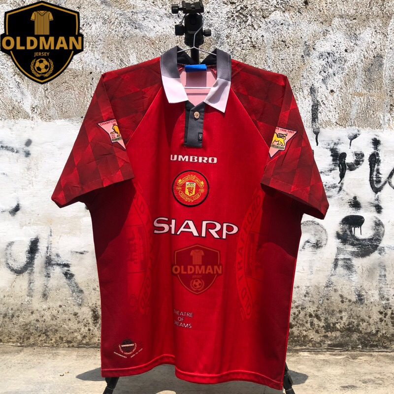 Jual Manchester United 1996 1997 1998 Home Kit (Cobra) | Shopee Indonesia