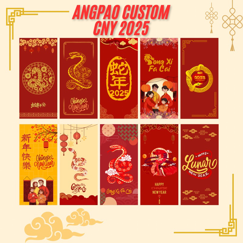 Jual ANGPAO CHINESE NEW YEAR 2025 (SNAKE SERIES) | Shopee Indonesia