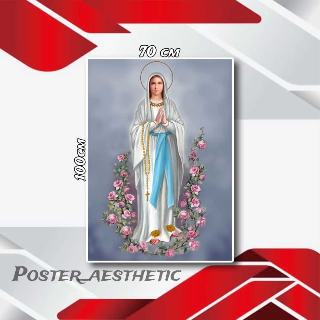 Jual DEKORASI DINDING POSTER JUMBO BUNDA MARIA UKURAN 70X100CM ...