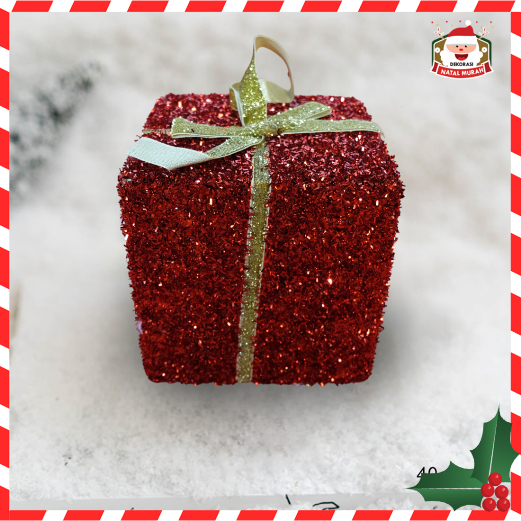 Jual Kotak Natal Box Souveniir Natal Merry Chrismast 15x15 Kotak Hadia ...