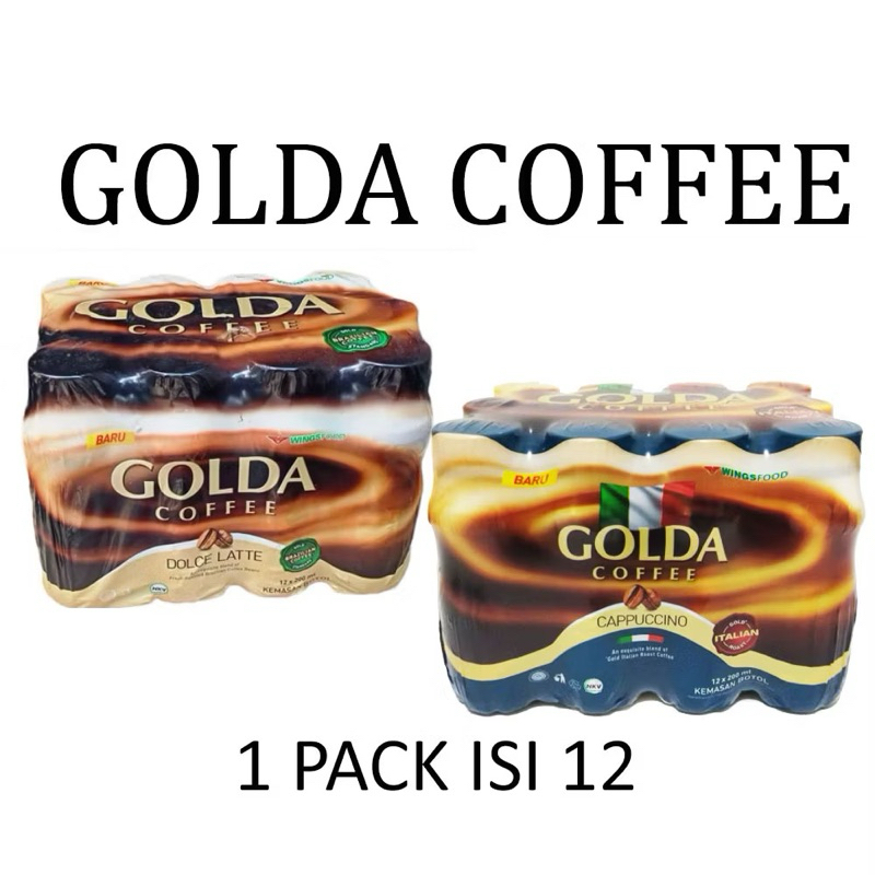 Jual Golda Coffee Cappuccino dolce latte 200 ml 12botol | Shopee Indonesia